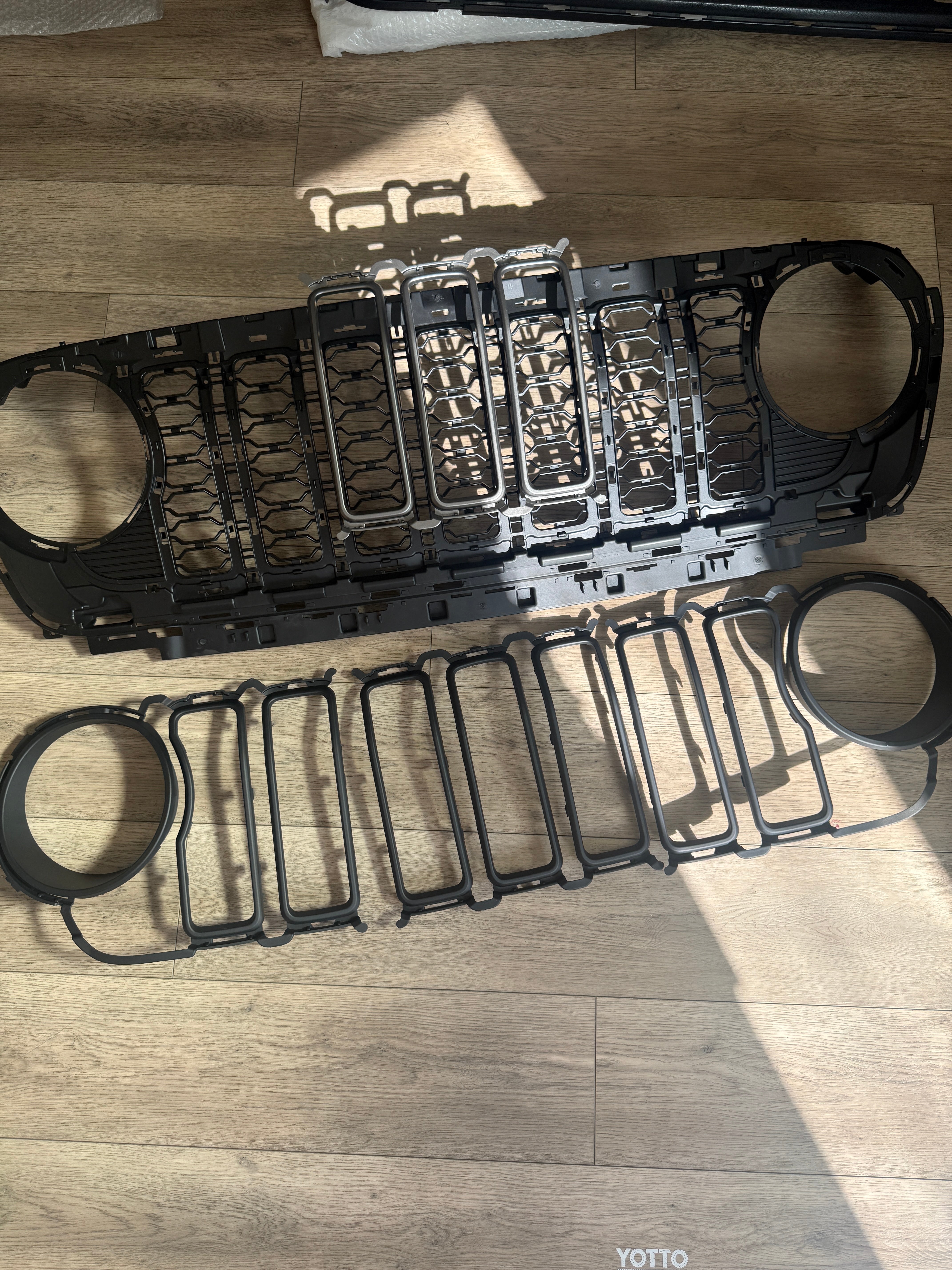 Custom Painted Headlight Ring Panel & Trim – Fits Wrangler JL / Gladia ...